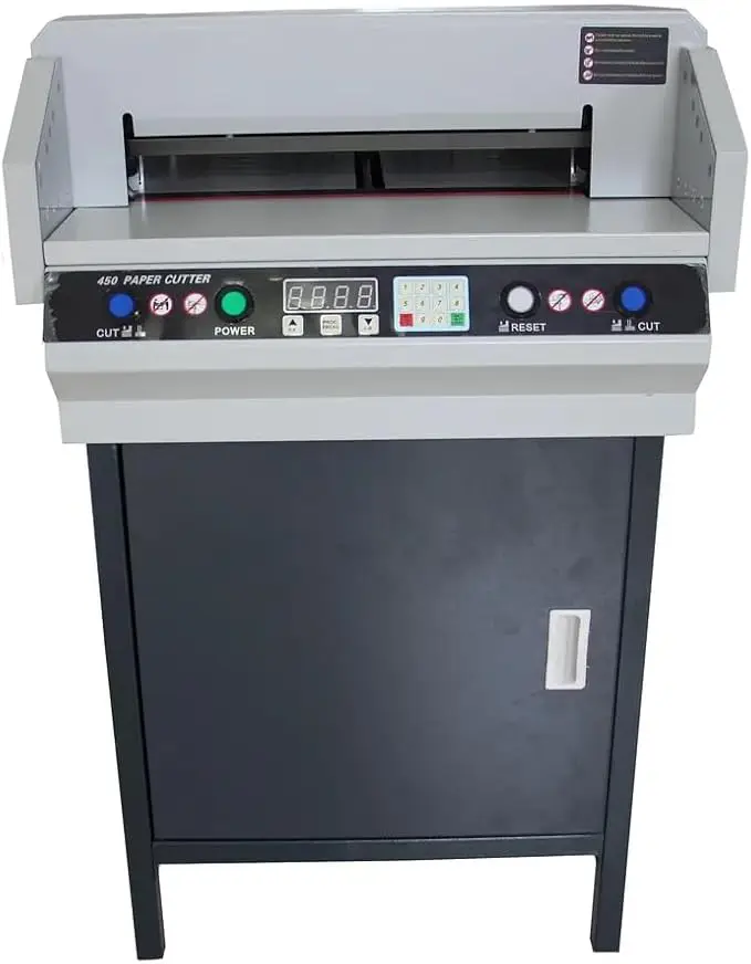 Automatic 450mm Guillotine Trimmer Machine A4 Paper Cutter - OfficeSource